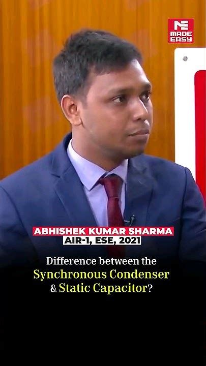 Difference Between The Synchronous Condenser And Static Capacitor Mock
