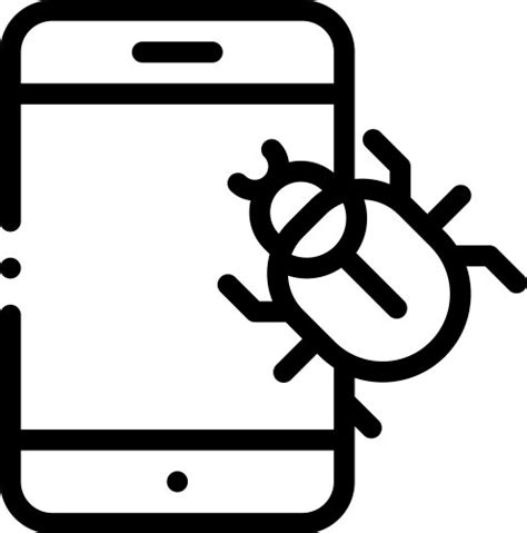 Cockroach Icon Thin Linear Style Design Isolated Vector Image