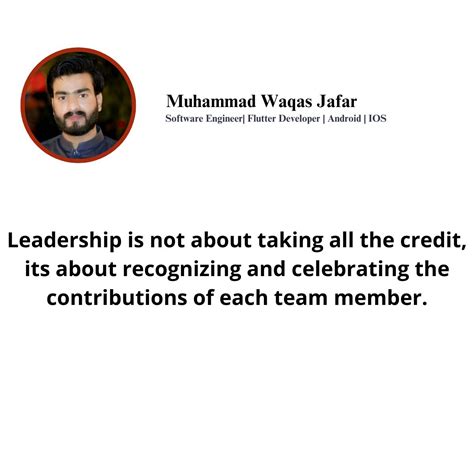 Muhammad Waqas Jafar On Linkedin Leadership Teamwork Recognition