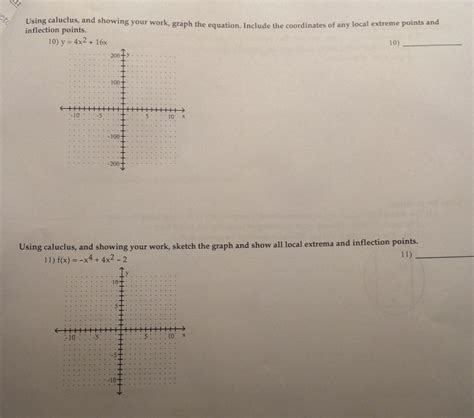 Solved Using Caluclus And Showing Your Work Graph The