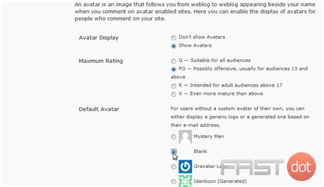 configure your settings in wordpress fastdot web hosting