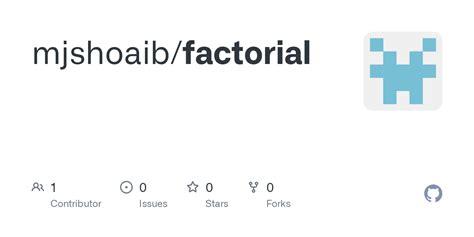GitHub Mjshoaib Factorial