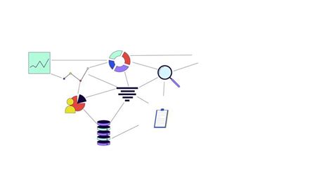 Analytics Database Management Line 2d Object Animation Connected Data
