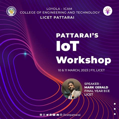 iot workshop organized by team pattarai licet