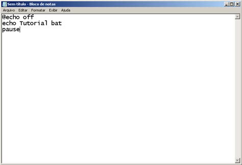 Como Criar Um Arquivo Bat Batch File