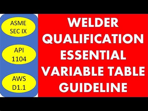 Wps Essential Variable Guideline Requirement Aws 55 Off Wps Essential Variable Guideline Requirement Aws 55 Off