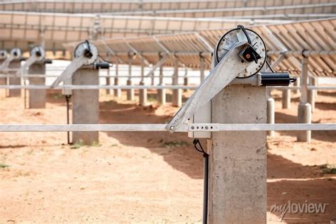 Large Scale Rotating Bearing Of Solar Photovoltaic Panel Wall Mural