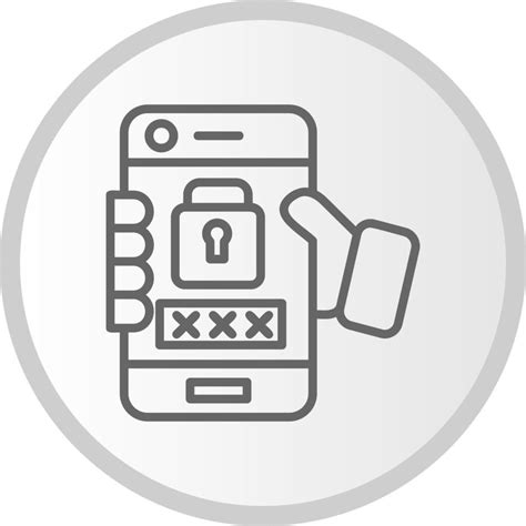 Mobile Password Vector Icon 16821618 Vector Art At Vecteezy