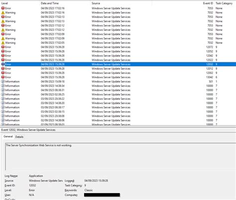 Standalone Computers Can Not Download Updates From Wsus Unable To Find Resource Reportingevent