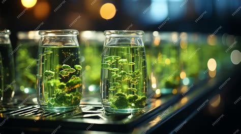 Algae Microalgae Research In Laboratories Biotechnology Science