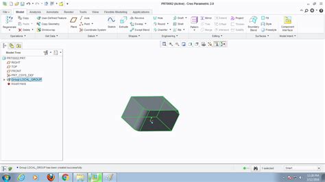 how to create table pattern and variable radius fillet in creo