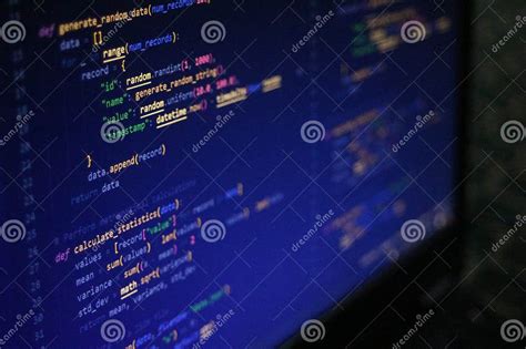 Computer Code Programming Language Coding Close High Resolution Photo