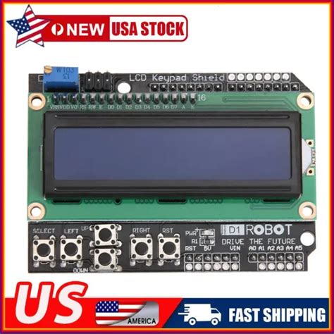 lcd 1602 display keypad shield module for arduino expansion board 8 91