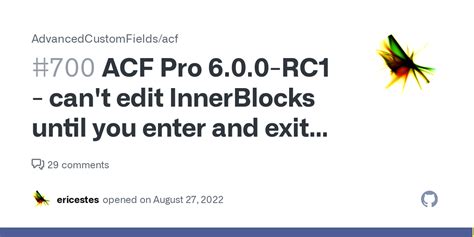 Acf Pro 600 Rc1 Cant Edit Innerblocks Until You Enter And Exit The