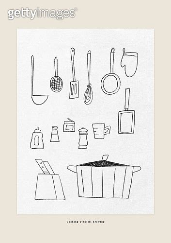 일러스트 이미지 오브젝트 묘사 음식재료 음식 그릇 주방용품 레스토랑 카페 손그림 이미지 포스터 주방용품 주방용구 이미지