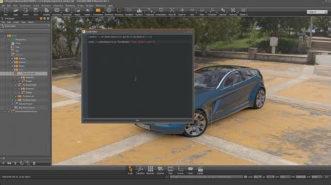 Python VRED チュートリアルのサンプル スクリプト