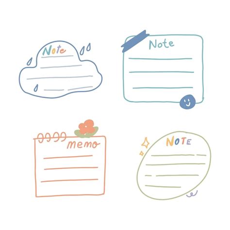 Premium Vector Cartoon Task Planners Cute Paper Sticky Notes Banners To Do List Or Memo