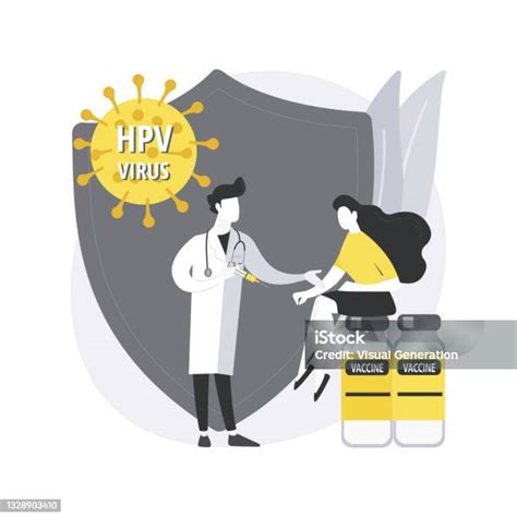 Hpv 예방 접종 추상적 인 개념 벡터 일러스트 백신접종에 대한 스톡 벡터 아트 및 기타 이미지 백신접종 사람유두종바이러스 개념 Istock