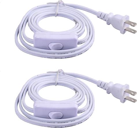 Pack Lamp Cord With Button Switch Pure Copper Power Extension Cord Lamp Cord Stripped Ends