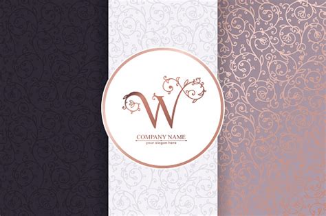 프리미엄 벡터 W 로고 몬노그램 레터링 엘리트 회사를 브랜딩하기 위한 개인 로고 또는 사인 0명에 대한 스톡 벡터 아트 및 기타