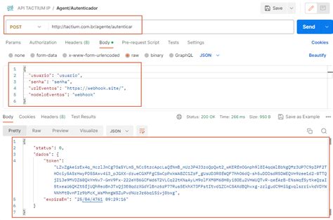 configurando webservice no script de automação tactium