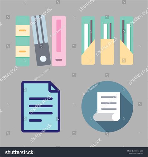 Administration Icon Set Vector Set About Vector De Stock Libre De Regalías 1202724238