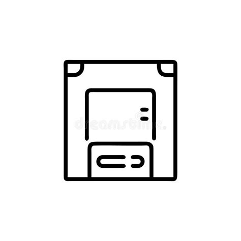 Dynamic Game Cartridge Icon For Retro Gaming Stock Vector