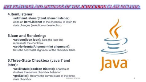 Java Jcheckbox In Simple And Easy Pptx Programming Languages Computing