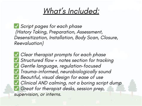 Emdr Script Bundle Phase 1 8 Emdr Therapy Resources And Tools Emdr