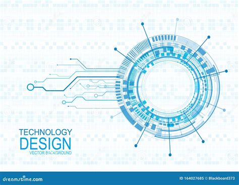 Tech Circle And Technology Background Abstract Technology Background Hi Tech Communication