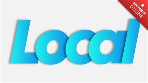 Local Overlap Font Text Effect Generator