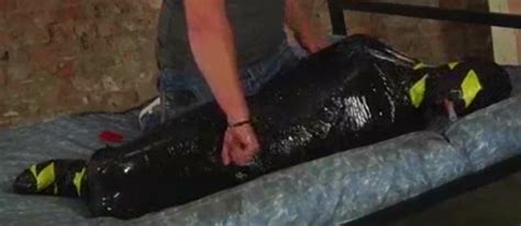 Mummified In Plastic Wrap