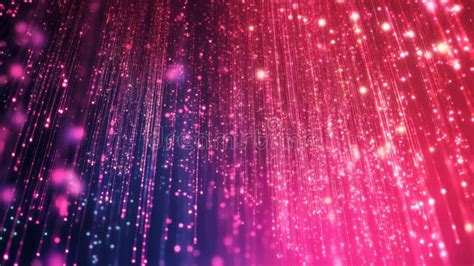 Futuristic Data Stream Background With Colorful Lights In A Network