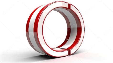 3d Rendered Candy Cane Sign With Red And White Stripes Powerpoint