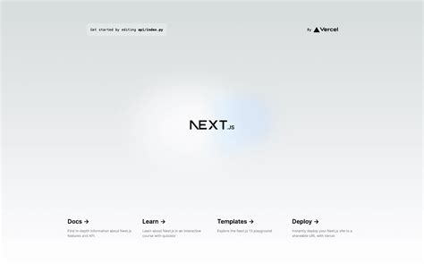 Nextjs Fastapi Starter Vercel