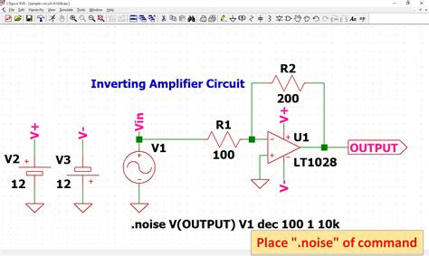 LTspice Noise Analysis Noise Spiceman