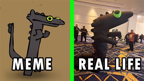 Toothless Dancing Original Vs Real Life Youtube