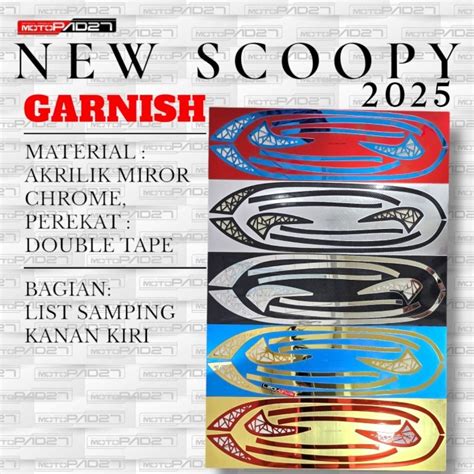 Jual Garnis Garnish List Samping Honda New Scoopy 2025 Shopee Indonesia