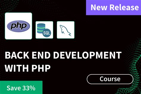 learn back end development with php —