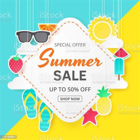 여름 판매 벡터 배경입니다 종이 절단 배너 벽지 전단지 초대장 포스터 브로셔 및 바우처 할인에 사용할 수 있습니다 개념에 대한