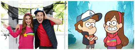 Mabel And Dipper Pines Costume Sibling Halloween Costumes Cute