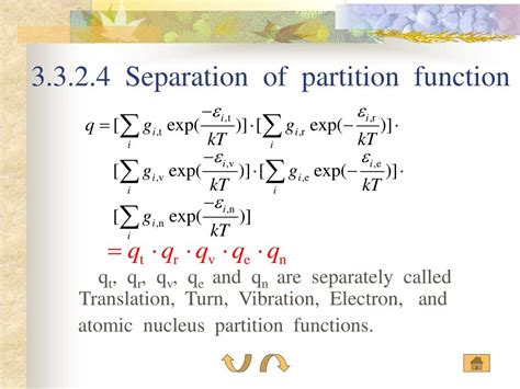 PPT Statistical Thermodynamics Understanding Partition Function Calculation PowerPoint
