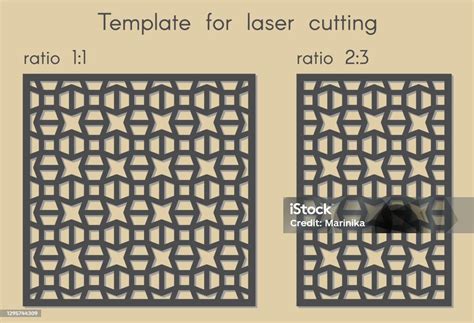 레이저 절단을위한 템플릿 나무 금속의 패널스텐실 기하학적 패턴 개체 그룹에 대한 스톡 벡터 아트 및 기타 이미지 개체 그룹 금속 기하 도형 Istock