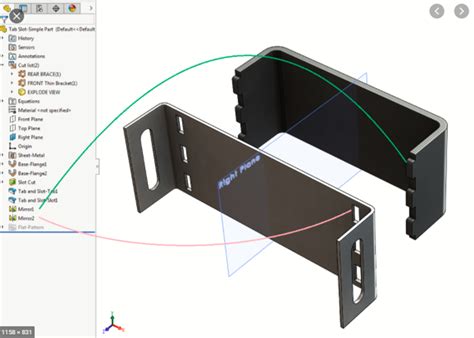Sheet Metal Slot And Tab Autodesk Community