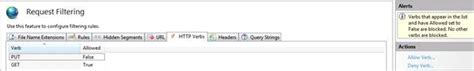an overview of iis 7 5 feature request filtering