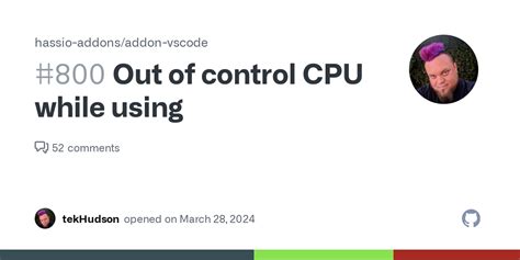 Out Of Control Cpu While Using · Issue 800 · Hassio Addonsaddon
