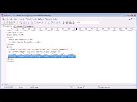 JQuery Tutorial An Example YouTube