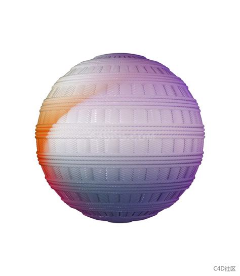 针织置换贴图：螺纹针织纹理贴图 C4d社区