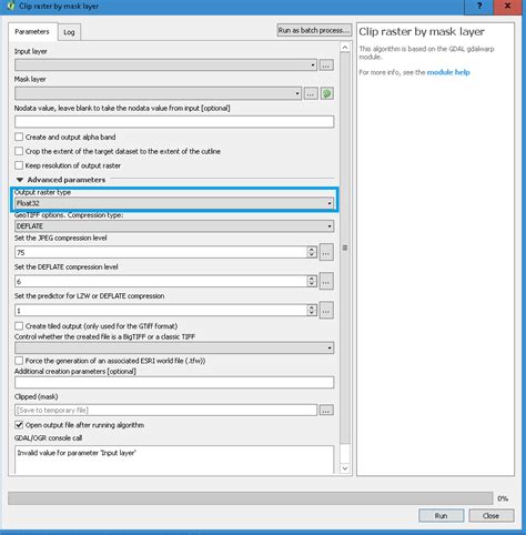 Clipping A Raster Produces Bigger Raster In Qgis Geographic