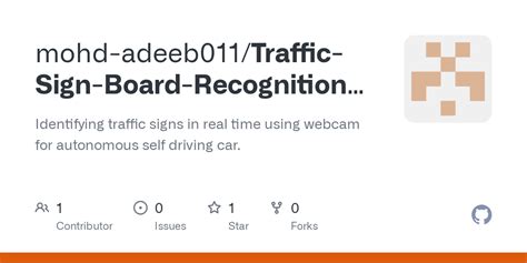 Github Mohd Adeeb011 Traffic Sign Board Recognition Using Camera